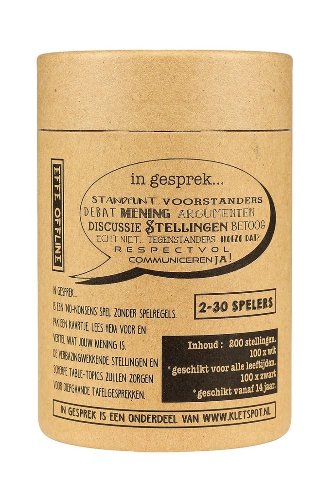 Kletspot - In Gesprek, debat aan tafel | Thissen Biljarts